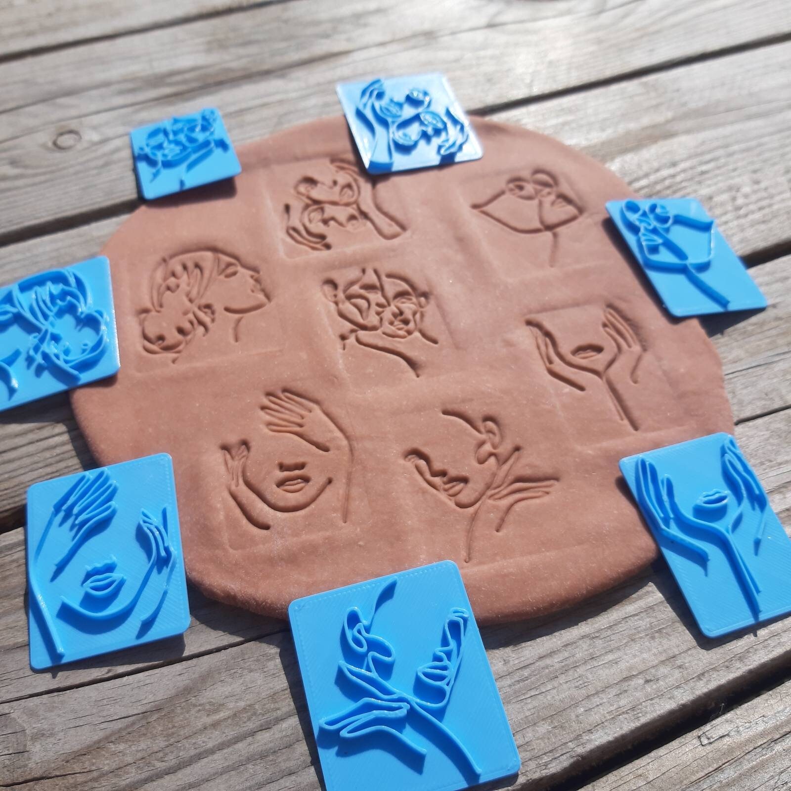 Female Body Line Art Embosser Stamp for Earrings Abstract - Etsy