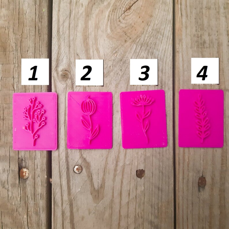 Botanical Texture Polymer Clay Stamp Botanical Stamp Polymer | Etsy