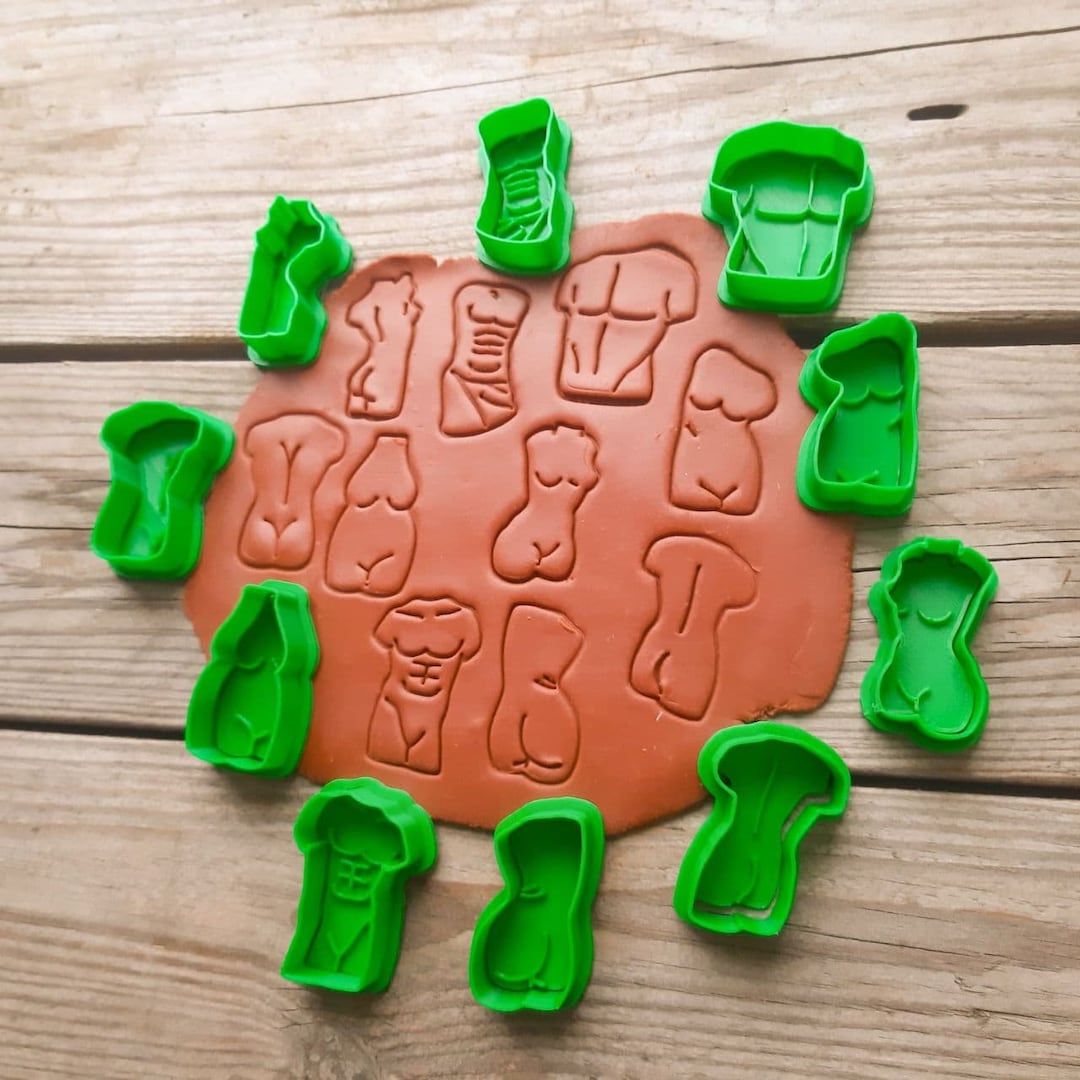 Polymer Clay Body Cutter, Body Shape Polymer Clay Earrings Stamps and ...