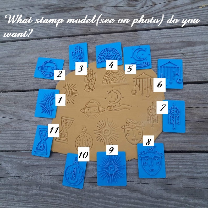 Clay Stamp Polymer Clay Stamps Polymer Clay Stamp Clay - Etsy