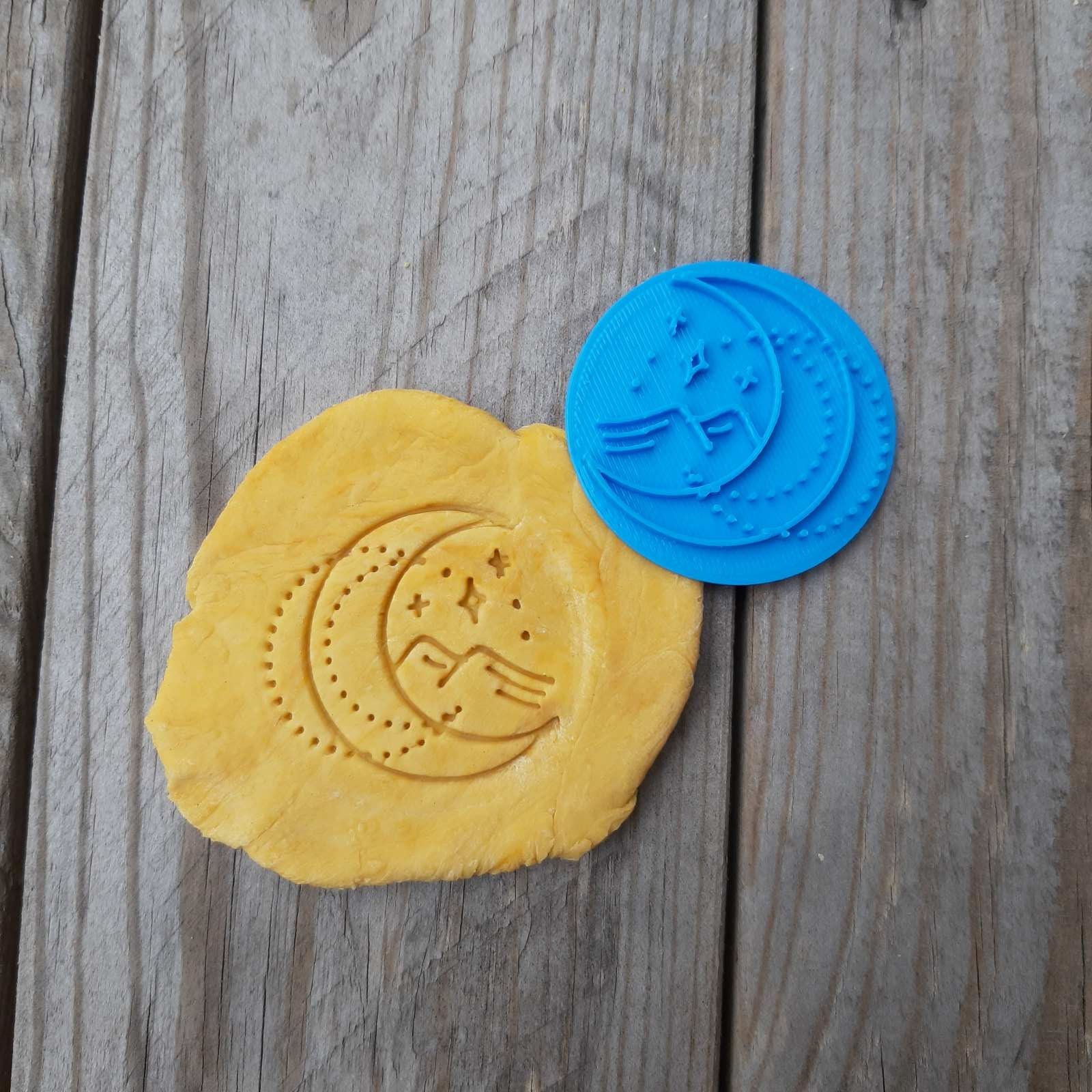 Moon Star Galaxy Universe Stamp Mystic Moon Stamp Mystical - Etsy