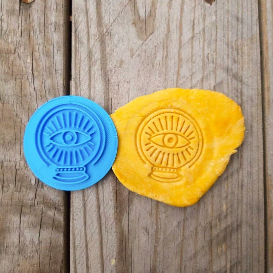 Mystic Evil Eyes Embosser Stamp Eye Embosser Stamp Polymer - Etsy