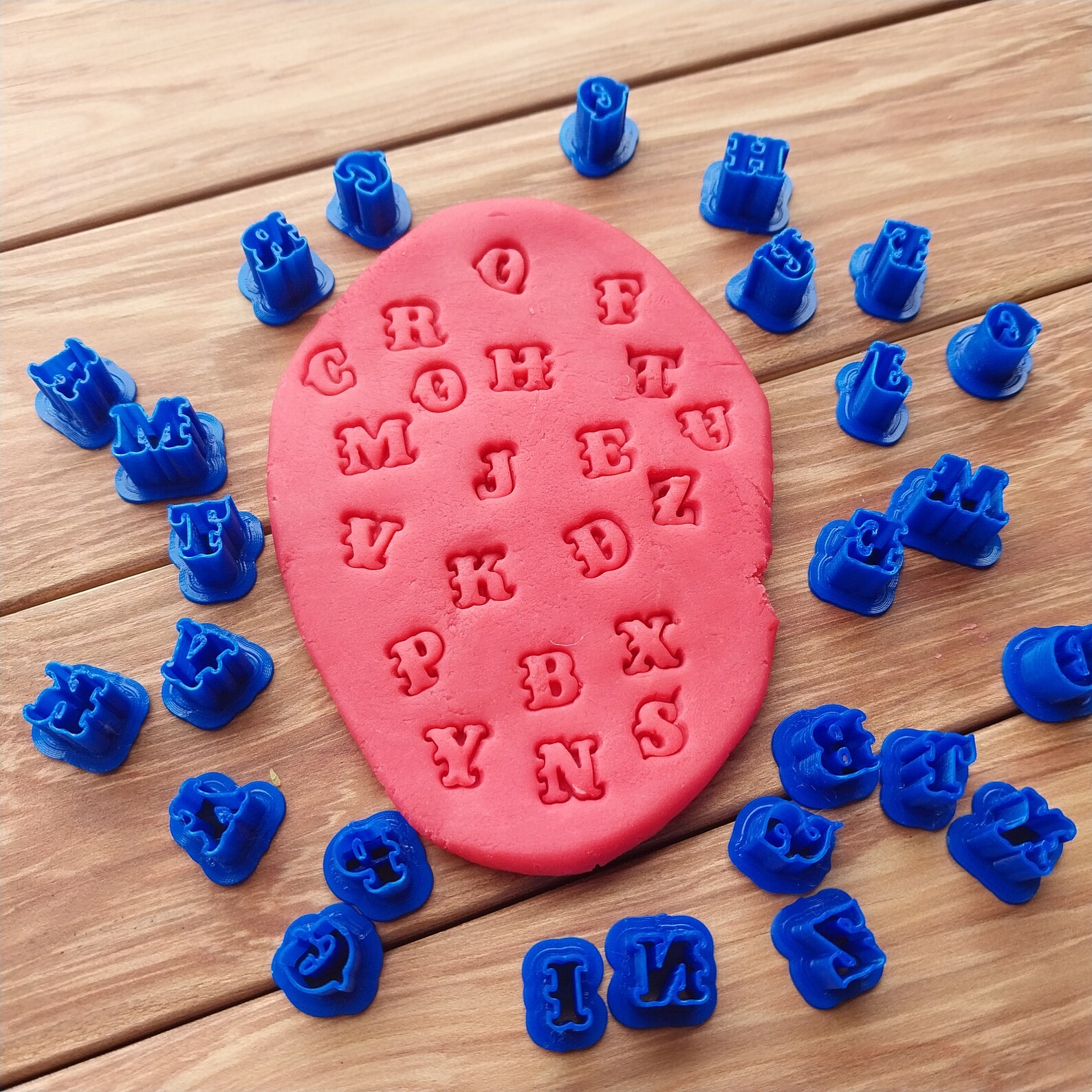 Alphabet Clay Cutter Letter Clay Cutters Small Alphabet - Etsy