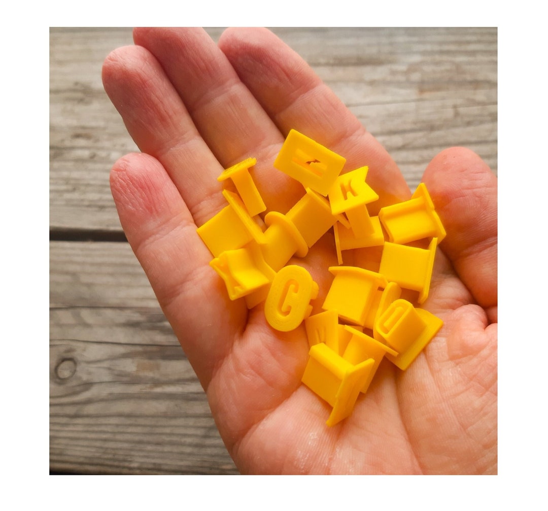 Mini Letter Cutters Alphabet Polymer Clay Cutter, Miniature English ...