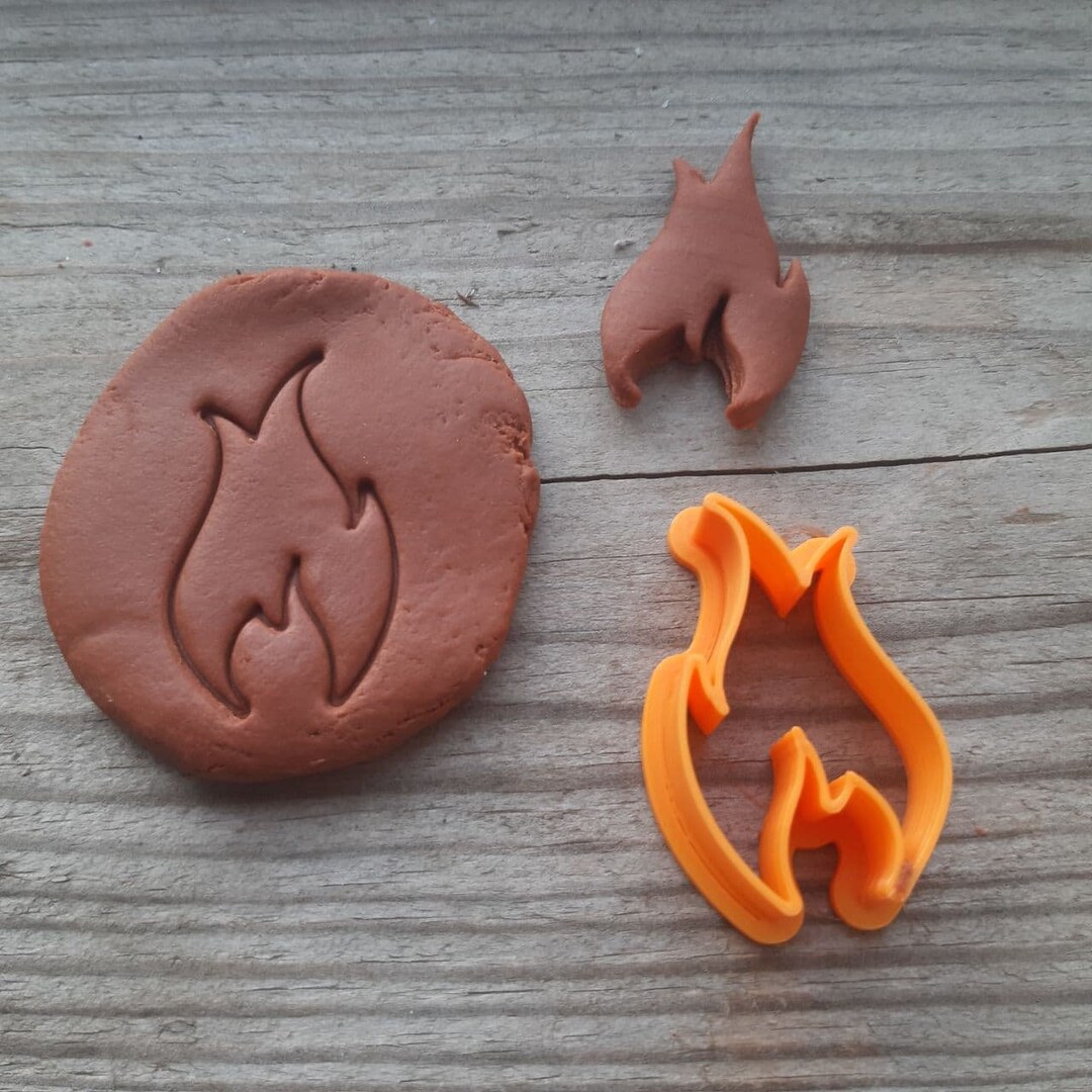 Fire Shape Fondant Cutter, Fire Flames Cutter, Burning Flame Cutter ...