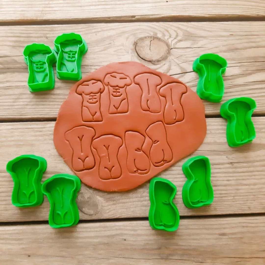 Woman Body Earring, Female Body Clay Stamp, Earring Supplies, Cutters ...
