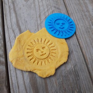 Polymer Clay Sun Stamp, Sunny Soap Stamp Embosser, Pottery Making ...