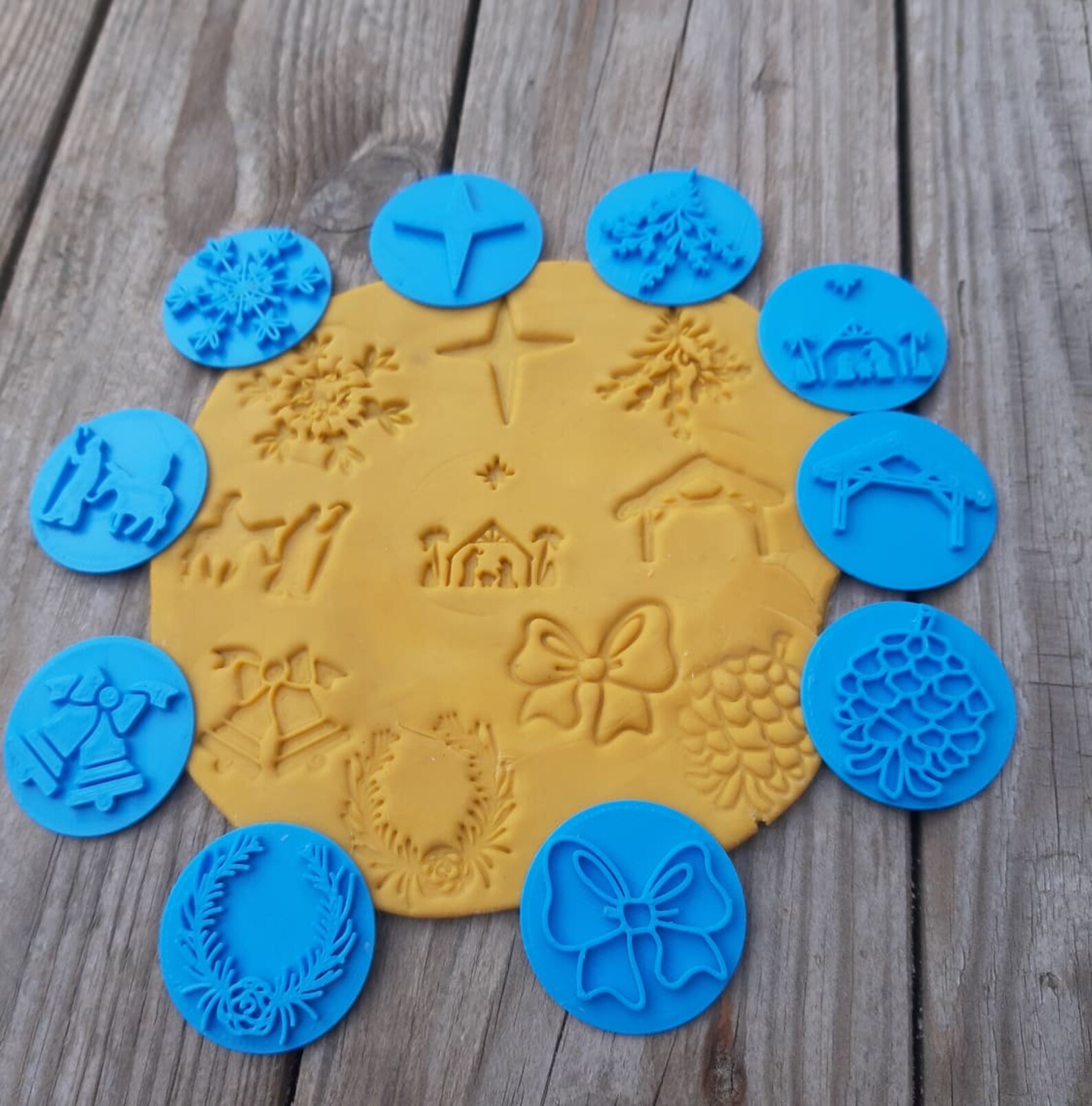 Christmas Embossing Clay Stamp New Year 2021 Winter Embossing - Etsy