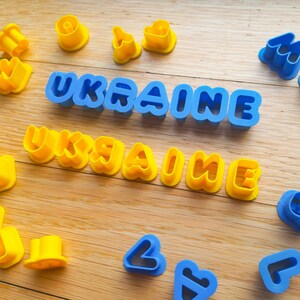 Mini Tiny Alphabet Letters Polymer Clay Cutter, Miniature English ...