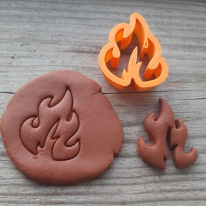 Burning Flame Cutter, Fire Flames Cutter, Fire Polymer Clay Cutter ...