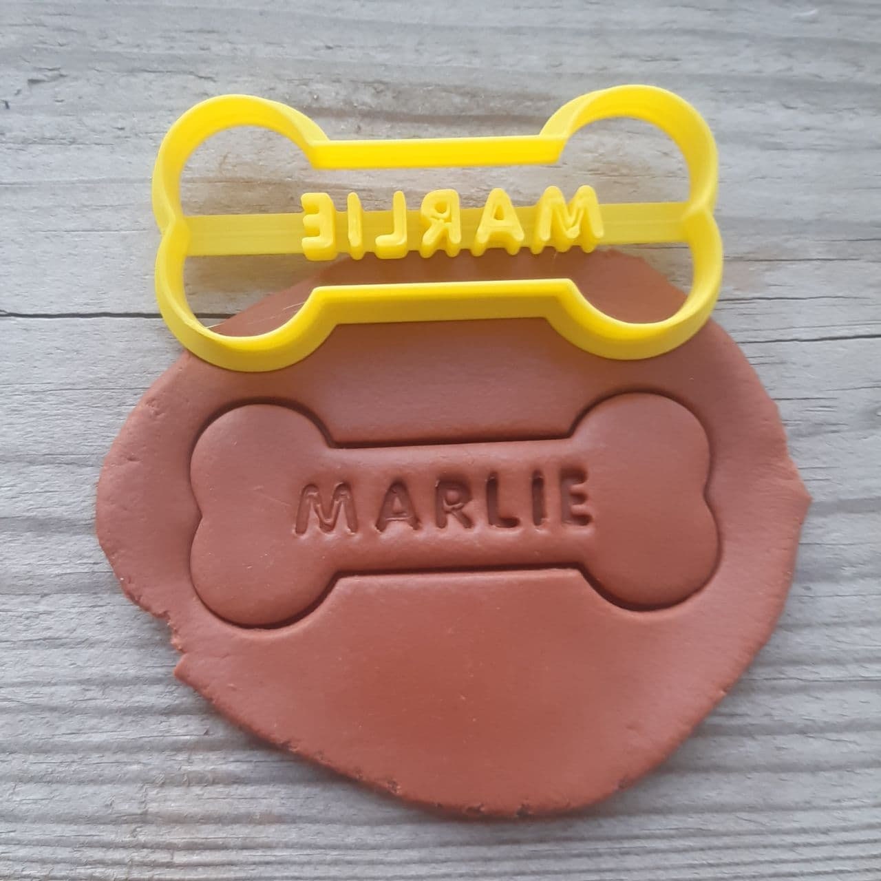 Dog Bone Personalised Name Cookie Cutter Customized Bone - Etsy