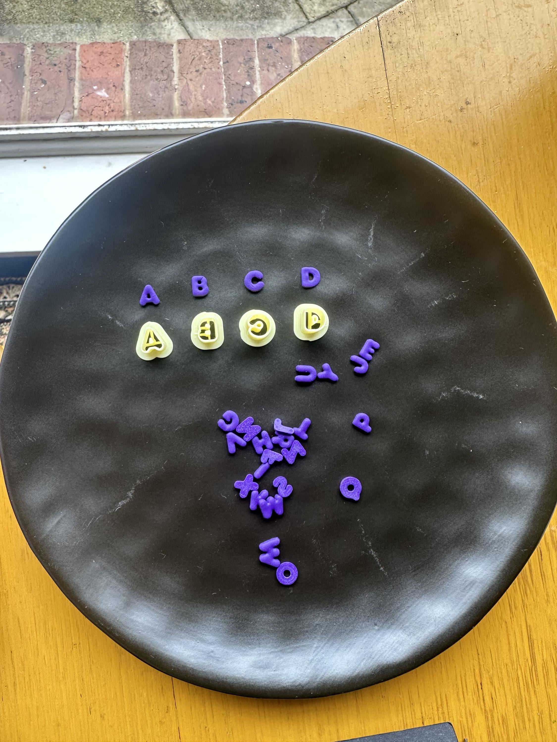 Alphabet Clay Cutter Set for Fondant Mini Letters 3D Printed Tools - Etsy