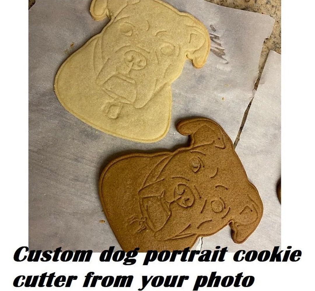 Dog Face Cookies From Photo, Gift for Dog Lovers, Personalized Dog Face ...