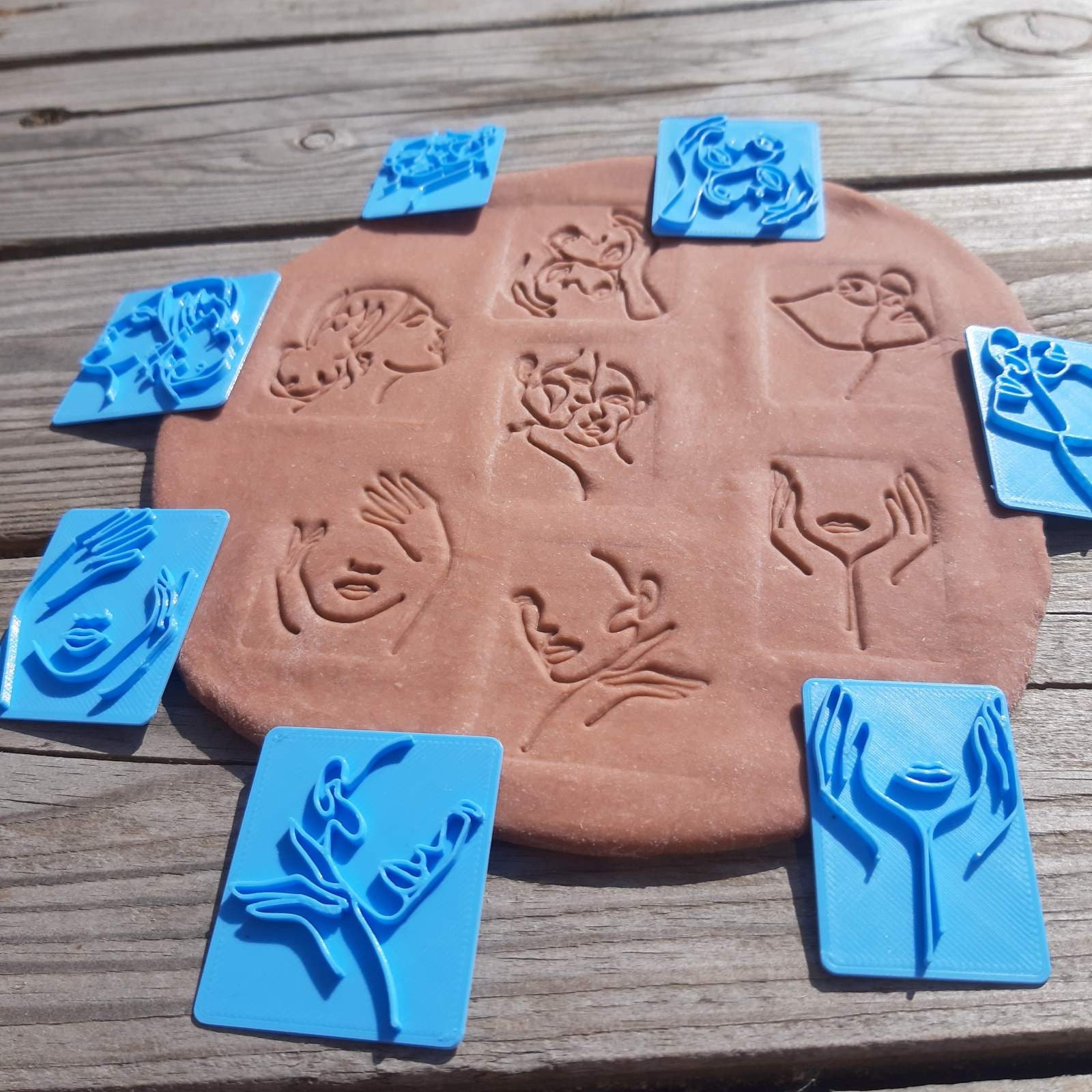 Female Body Line Art Embosser Stamp for Earrings Abstract - Etsy