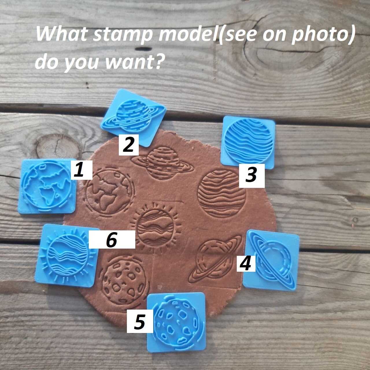 Space Planet Earth Mars Jupiter Venus Polymer Clay Embossing - Etsy