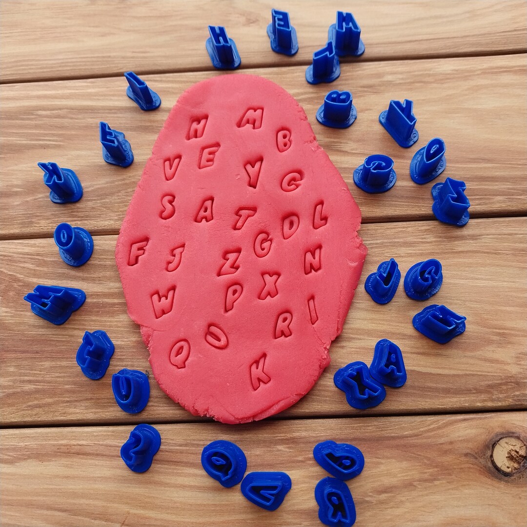 Cartoon English Alphabet Letters Cutters, Alphabet Cutter Clay ...