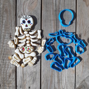 Skeleton Cookie Cutter, Spooky Cookie Cutter Set, Creepy Decor Cookie ...