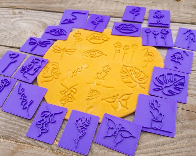 Space Planet Earth Mars Jupiter Venus Polymer Clay Embossing - Etsy