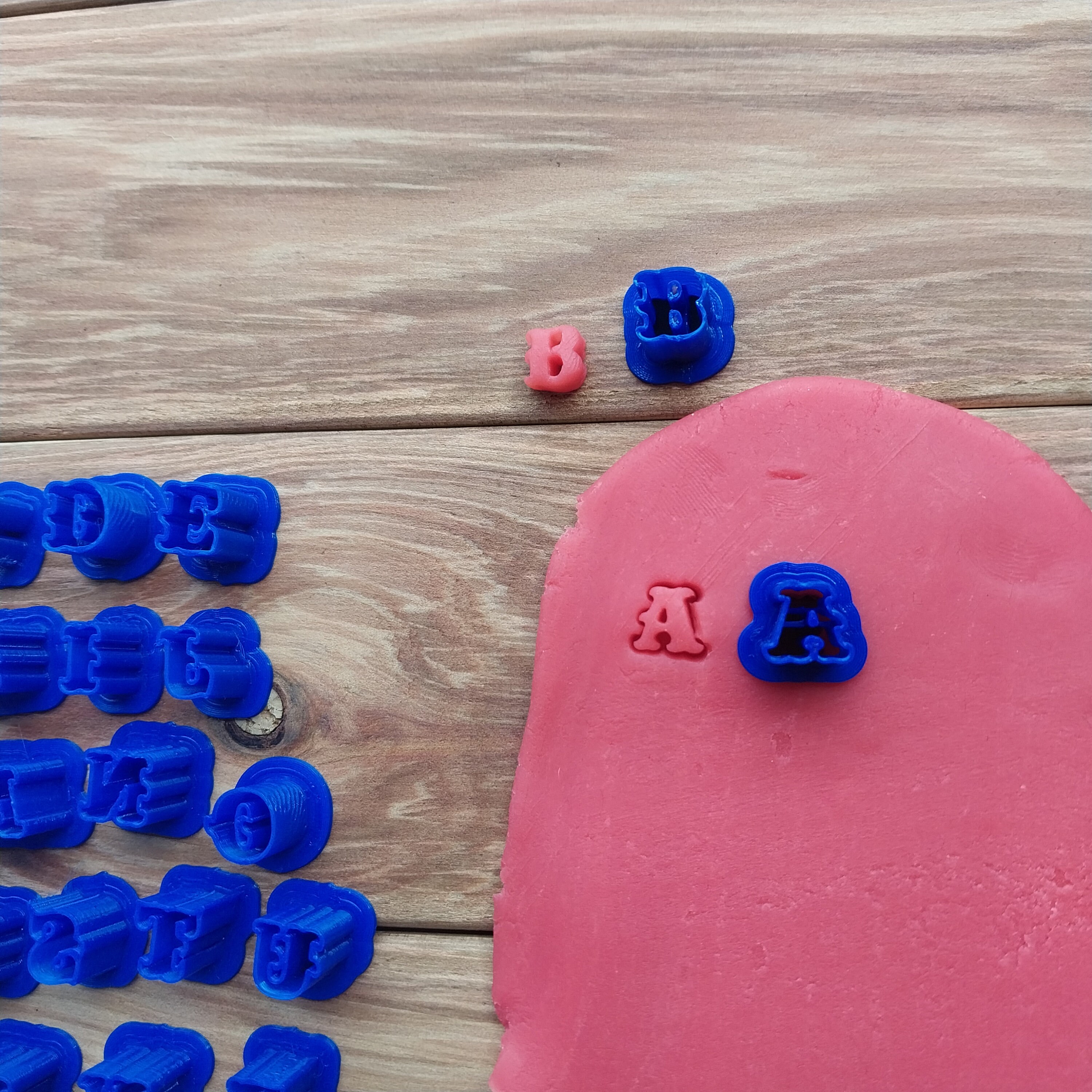 Alphabet Clay Cutter Letter Clay Cutters Small Alphabet - Etsy