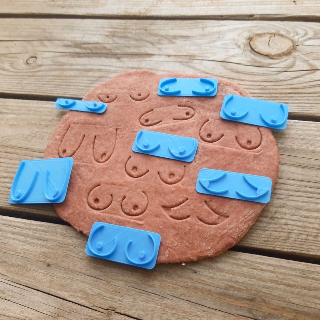 Female Body Breast Line Art Embosser Stamp Boob Stamps - Etsy