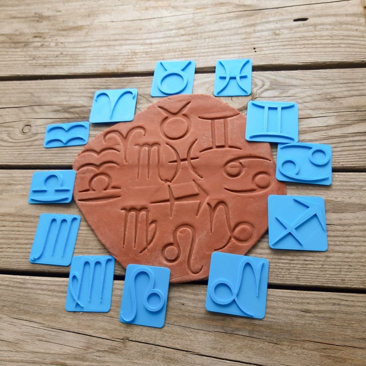 Zodiac Sign Clay Stamps Zodiac Constellation Polymer Clay | Etsy