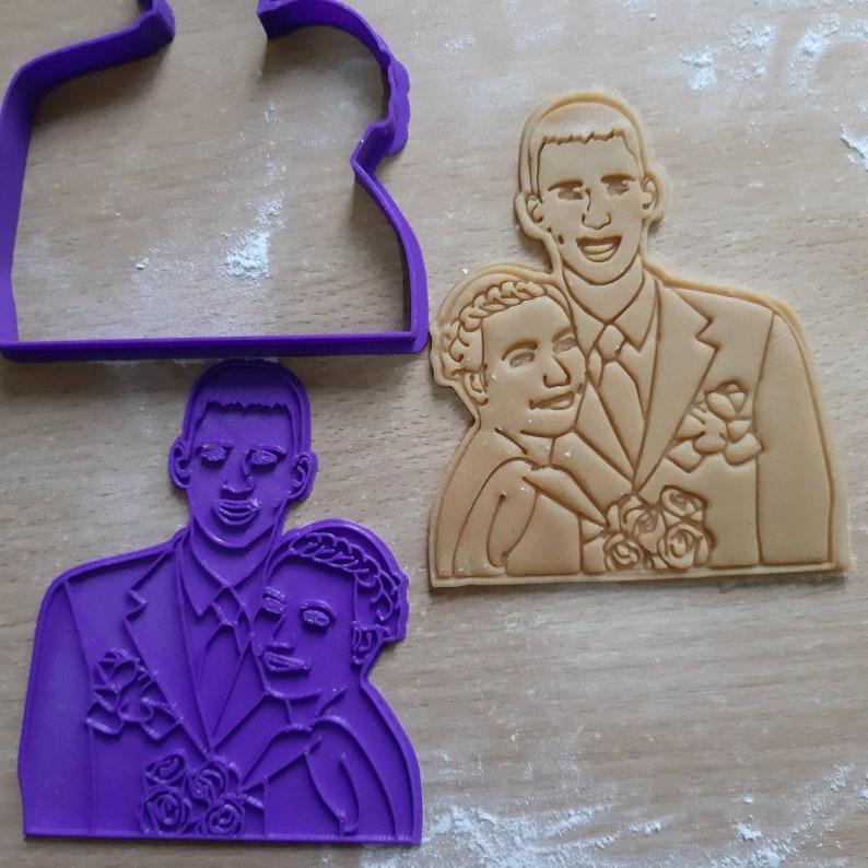 Custom Cookie Cutter Couple Cookie Cutter Wedding Gift for - Etsy