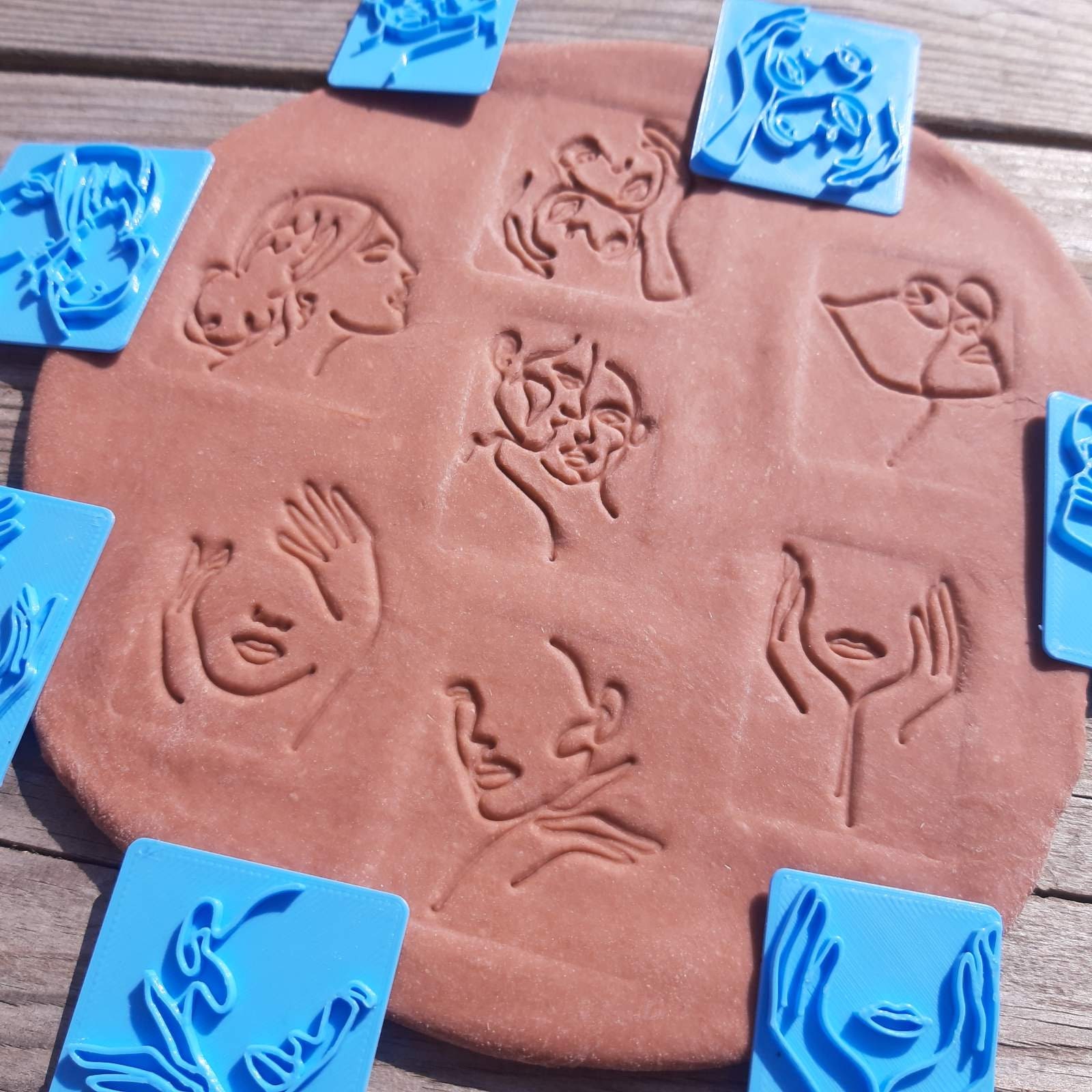 Female Body Line Art Embosser Stamp for Earrings Abstract - Etsy