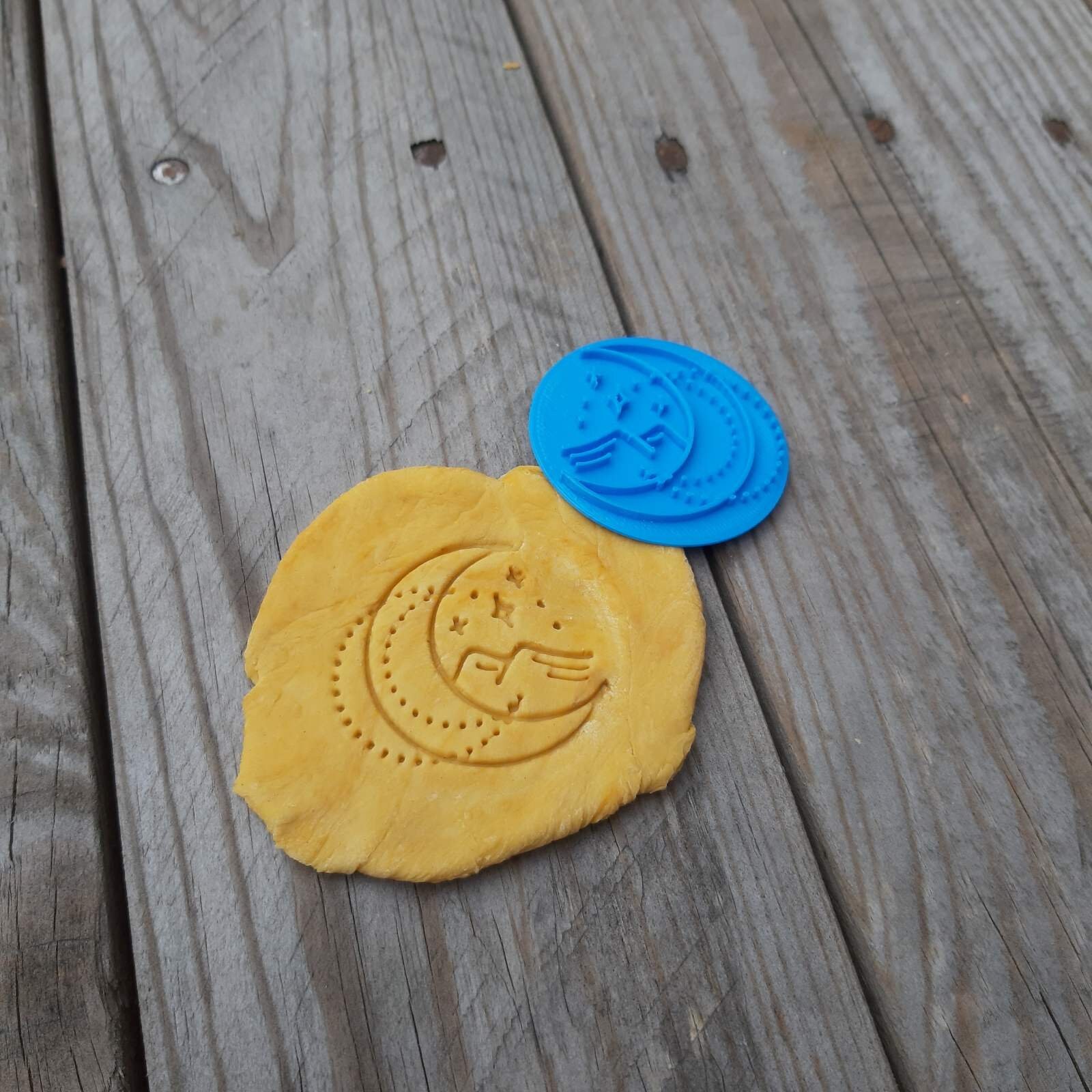 Moon Star Galaxy Universe Stamp Mystic Moon Stamp Mystical - Etsy