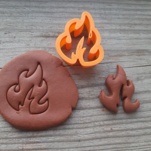 Burning Flame Cutter, Fire Flames Cutter, Fire Polymer Clay Cutter ...