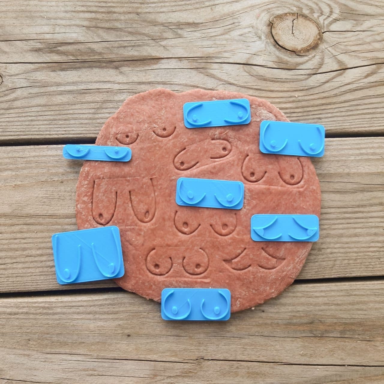 Female Body Breast Line Art Embosser Stamp Boob Stamps - Etsy