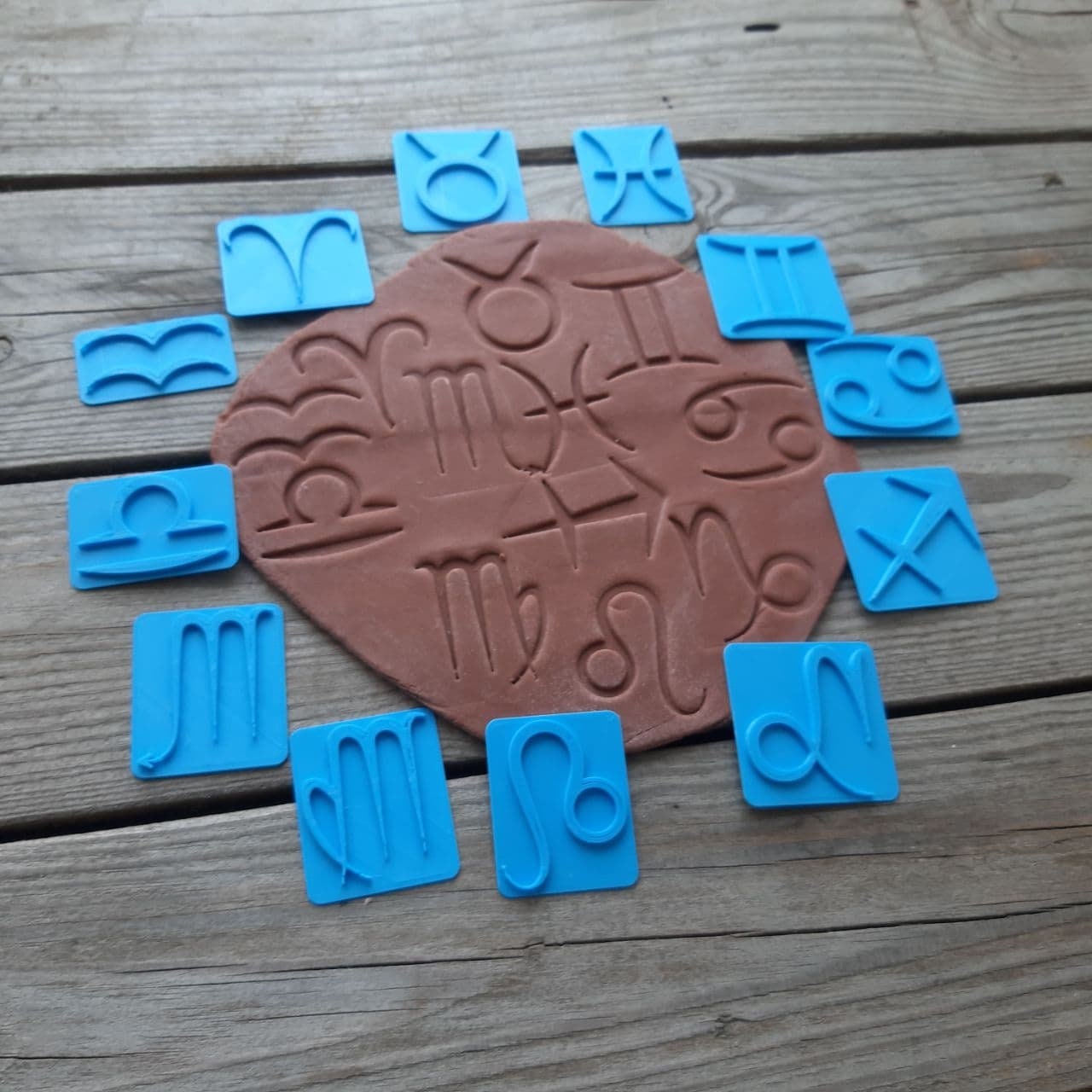 Zodiac Sign Clay Stamps Zodiac Constellation Polymer Clay | Etsy