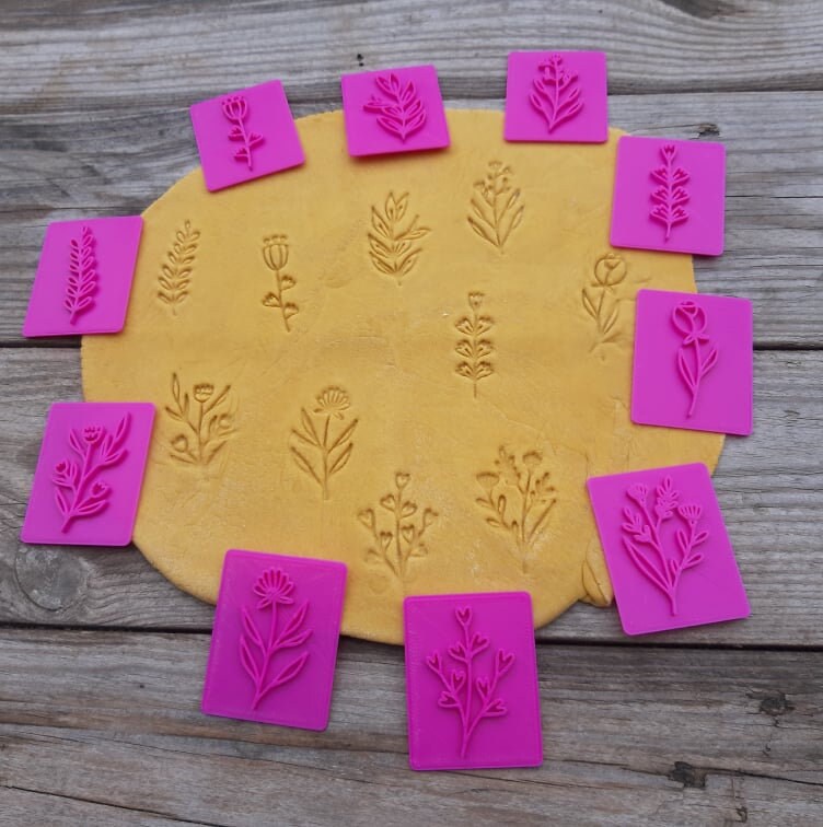 Polymer Clay Leaves Earring Texture Leaf Embosser Art - Etsy