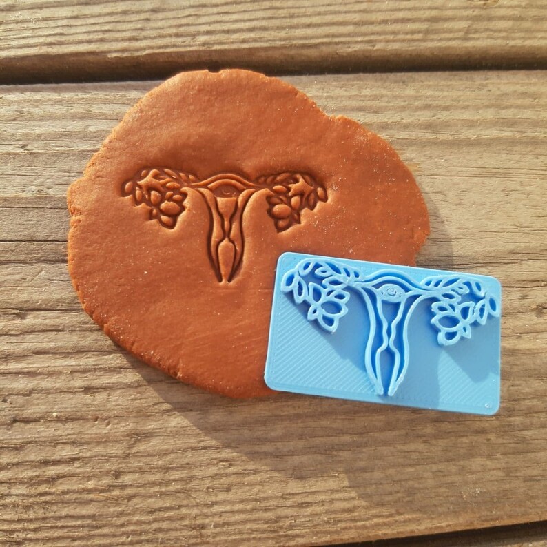 Uterus Clay Emboss Stamp Bohemian Feminist Polymer Clay - Etsy