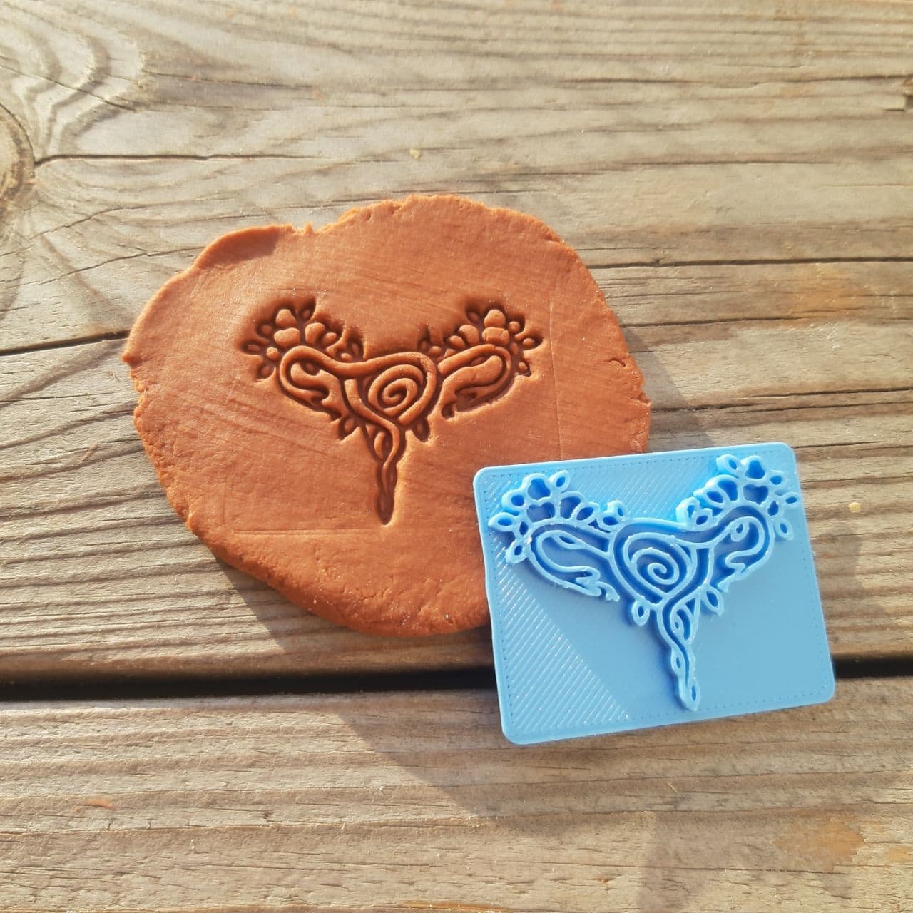 Snakes and Flowers Uterus Clay Stamp Feminist Polymer Clay - Etsy