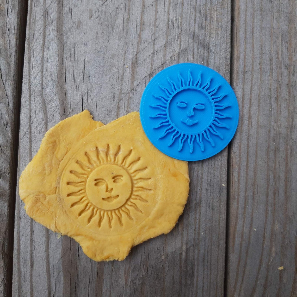 Polymer clay sun stamp Sunny soap stamp embosser pottery | Etsy