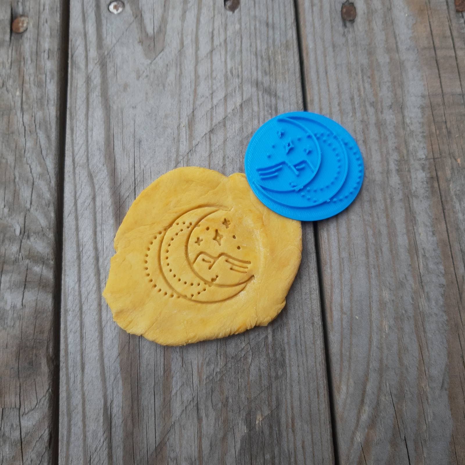 Moon Star Galaxy Universe Stamp Mystic Moon Stamp Mystical - Etsy