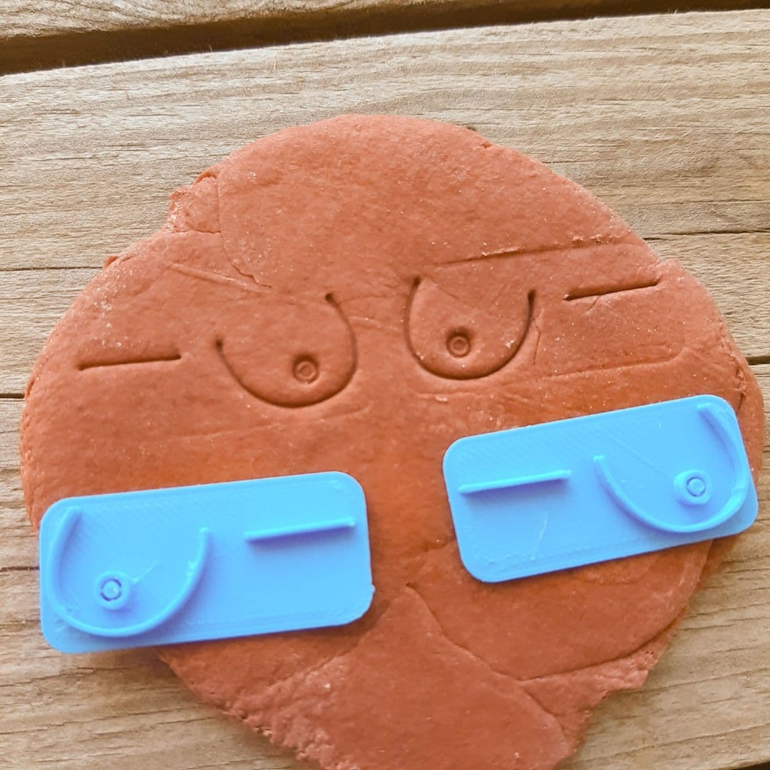 Female Body Breast Line Art Embosser Stamp, Boob Stamps Embosser ...