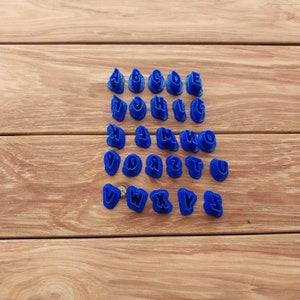 Mini Tiny Alphabet Letters Polymer Clay Cutter, Miniature English ...