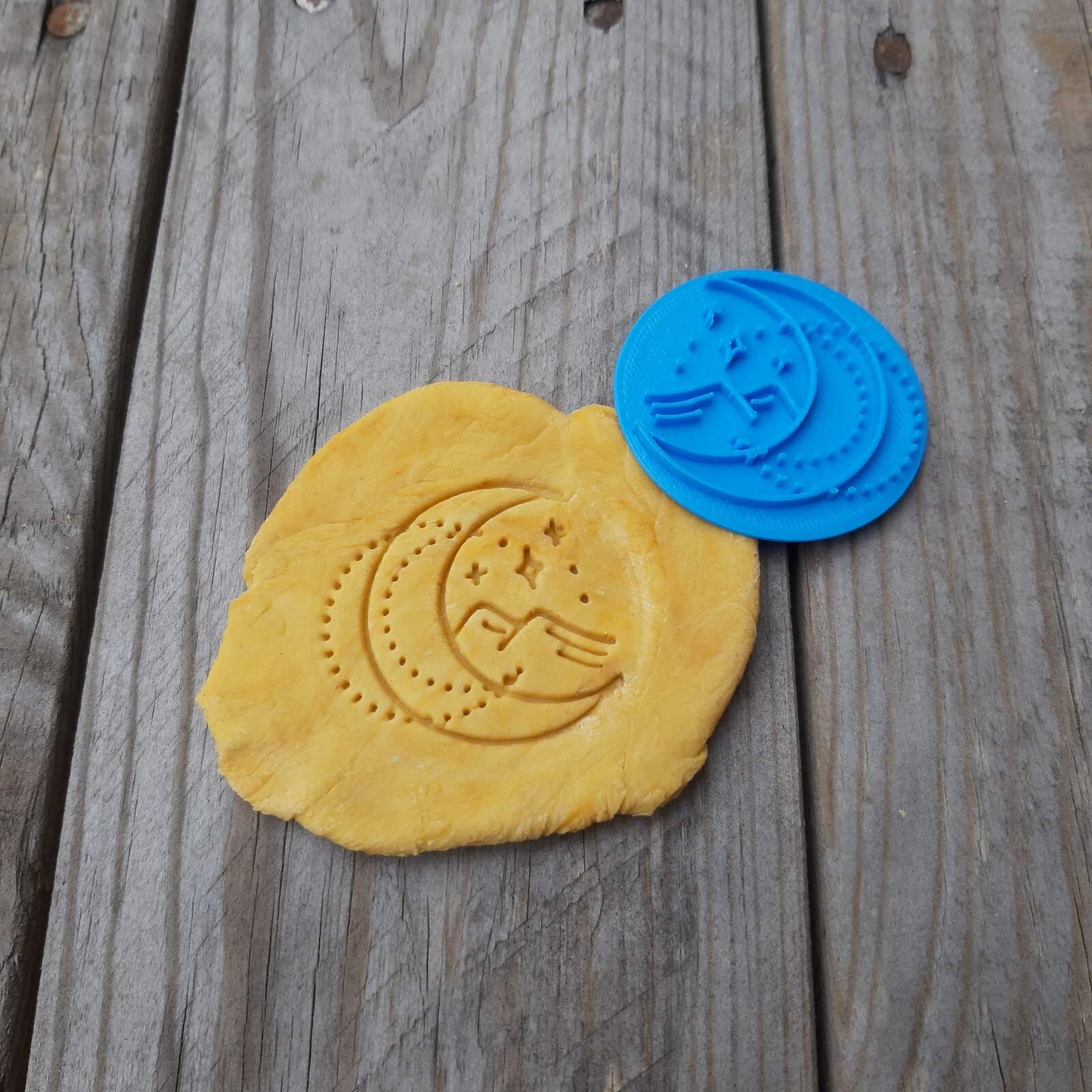 Moon Star Galaxy Universe Stamp Mystic Moon Stamp Mystical - Etsy