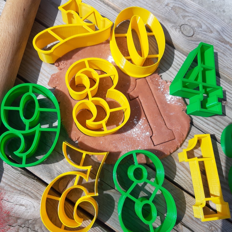 Extra Large Number Cookie Cutter Set Numbers Full Set 0-9 - Etsy