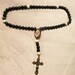 Dark Gray Blessed Virgin Mary Rosary - Etsy