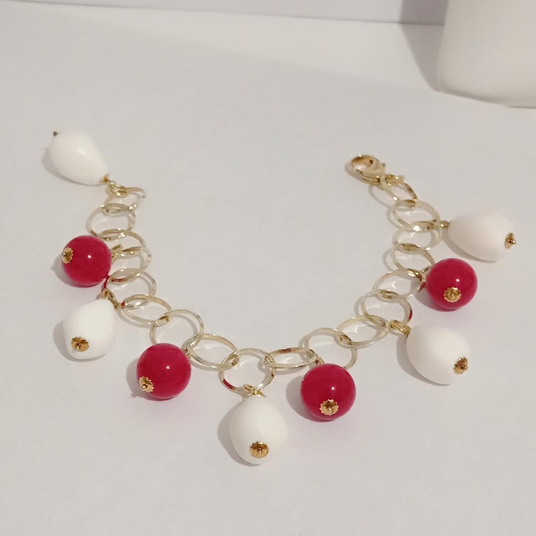 "salt Water" Bracelet in Italian 925 Silver and Semi-precious Stones ...