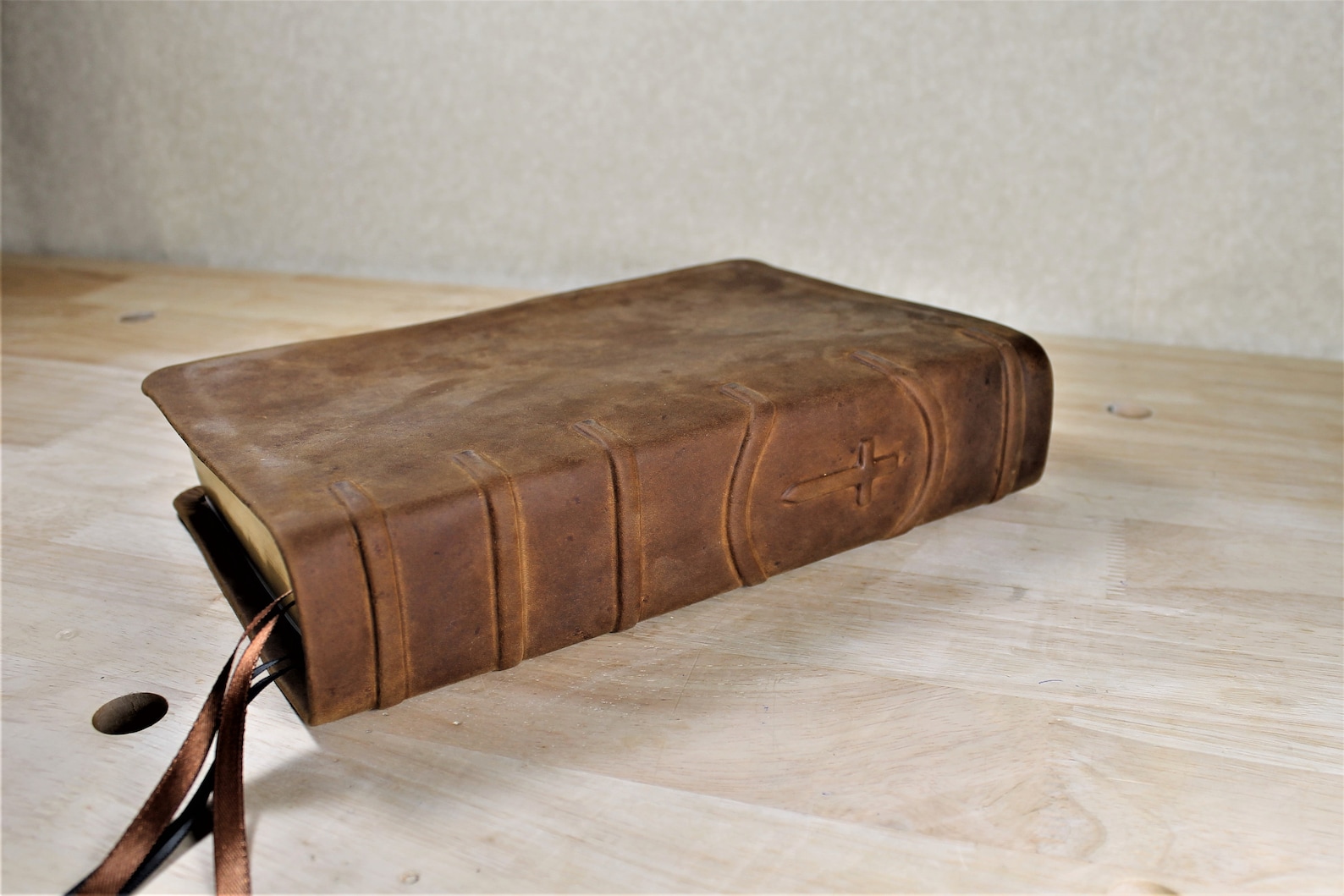 KJV Journaling Bible Rustic Leather | Etsy