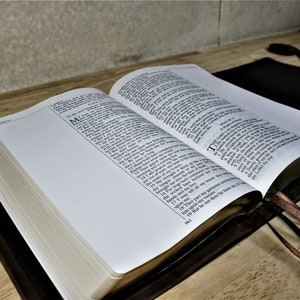 KJV Journaling Bible - Rustic Leather - Etsy