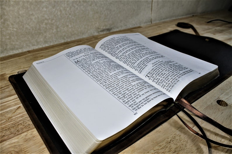 KJV Journaling Bible - Rustic Leather - Etsy