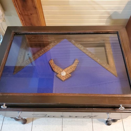 Military Shadow Box Coffee Table Handcrafted Unique Military - Etsy