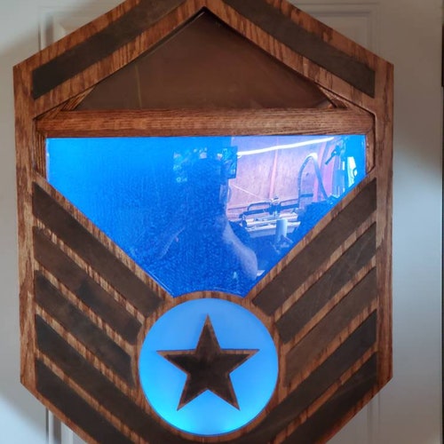 Air Force Logo E8 Senior Master Sergeant Shadow Box 3x5 - Etsy