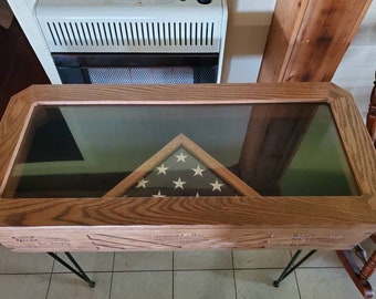 Military Retirement Shadow Box Coffee Table - Etsy
