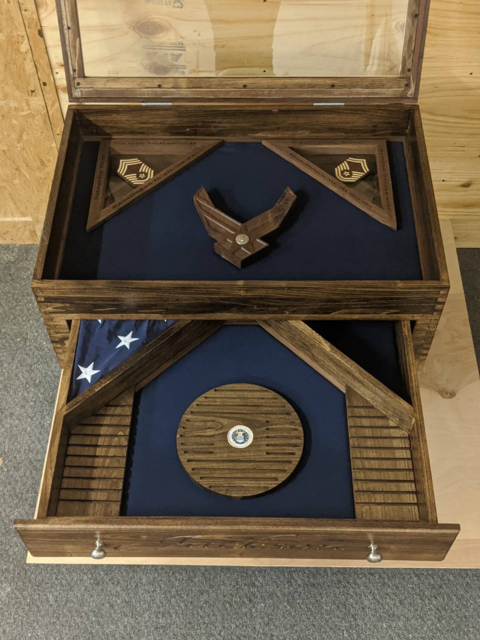 Military Shadow Box Table Large. - Etsy