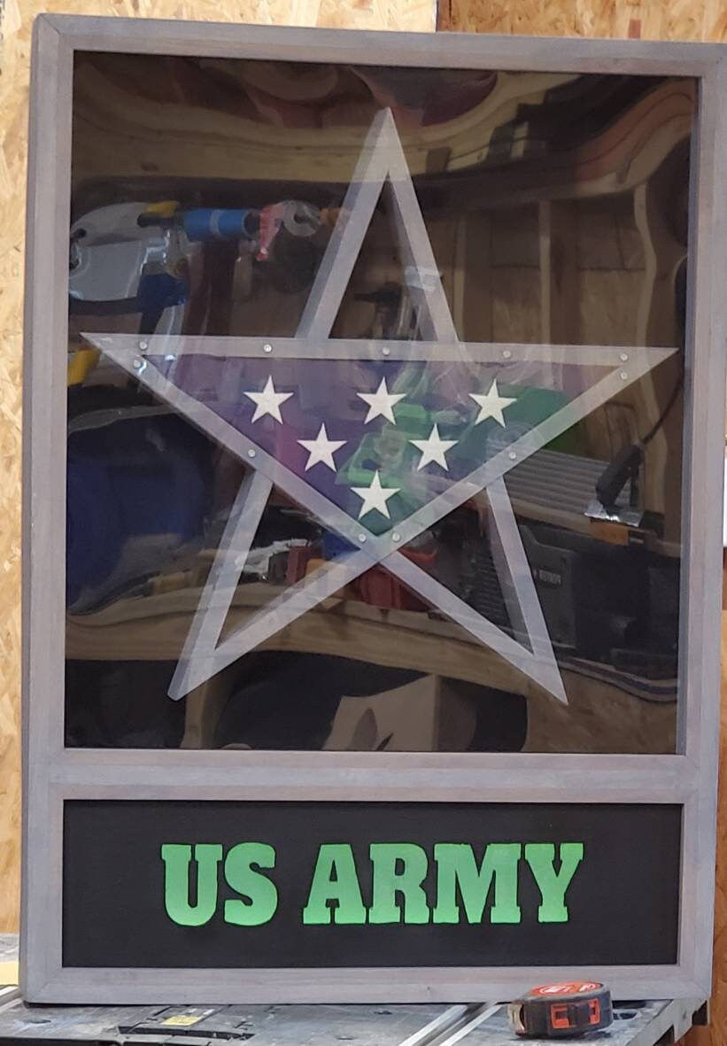 US Army shadow box | Etsy